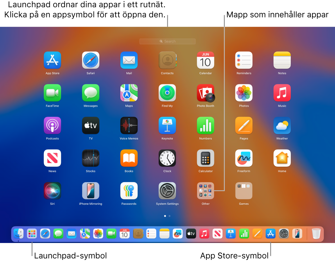 Arbeta med appar på Mac Pro - Apple-support (SE)