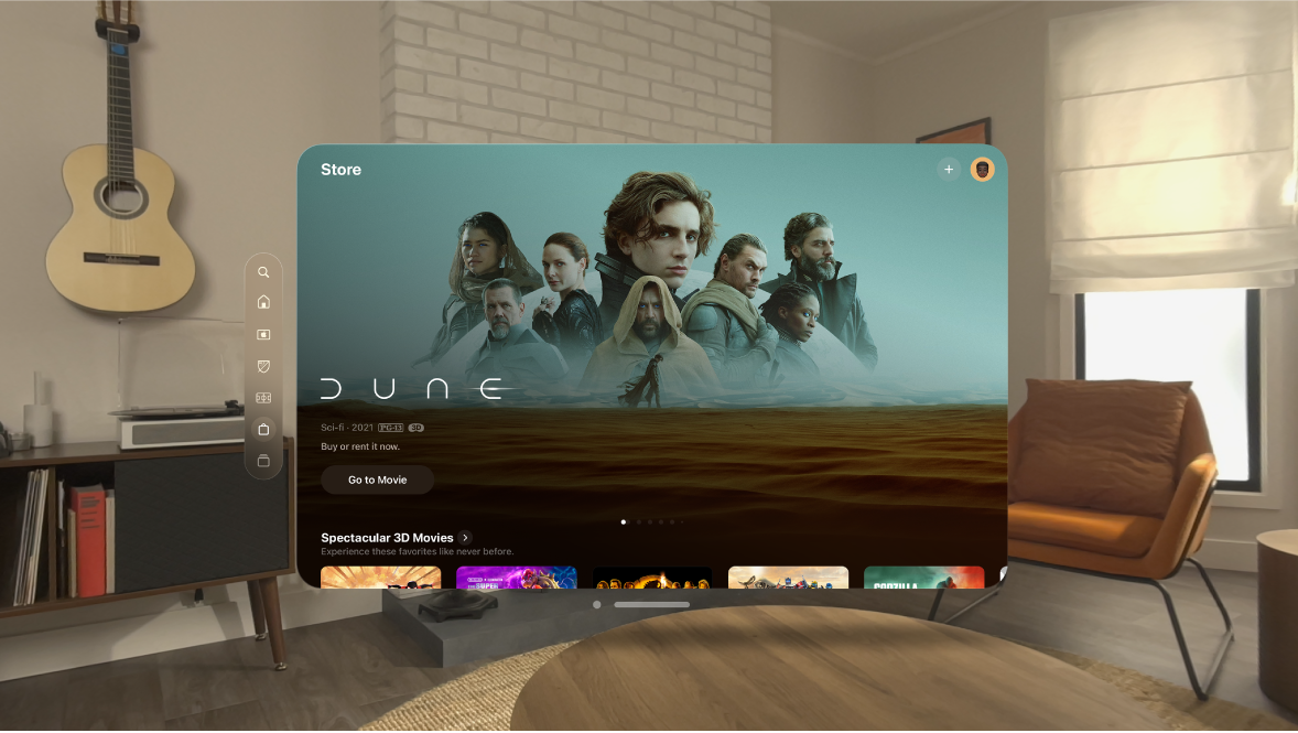 在 Apple Vision Pro 上的“视频” App 中观看 Apple Immersive Video 和 3D 电影 - 官方 ...