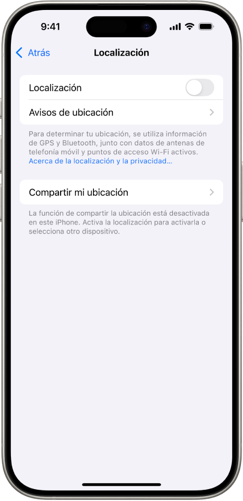 Controla lo que compartes en el iPhone - Soporte técnico de Apple (ES)