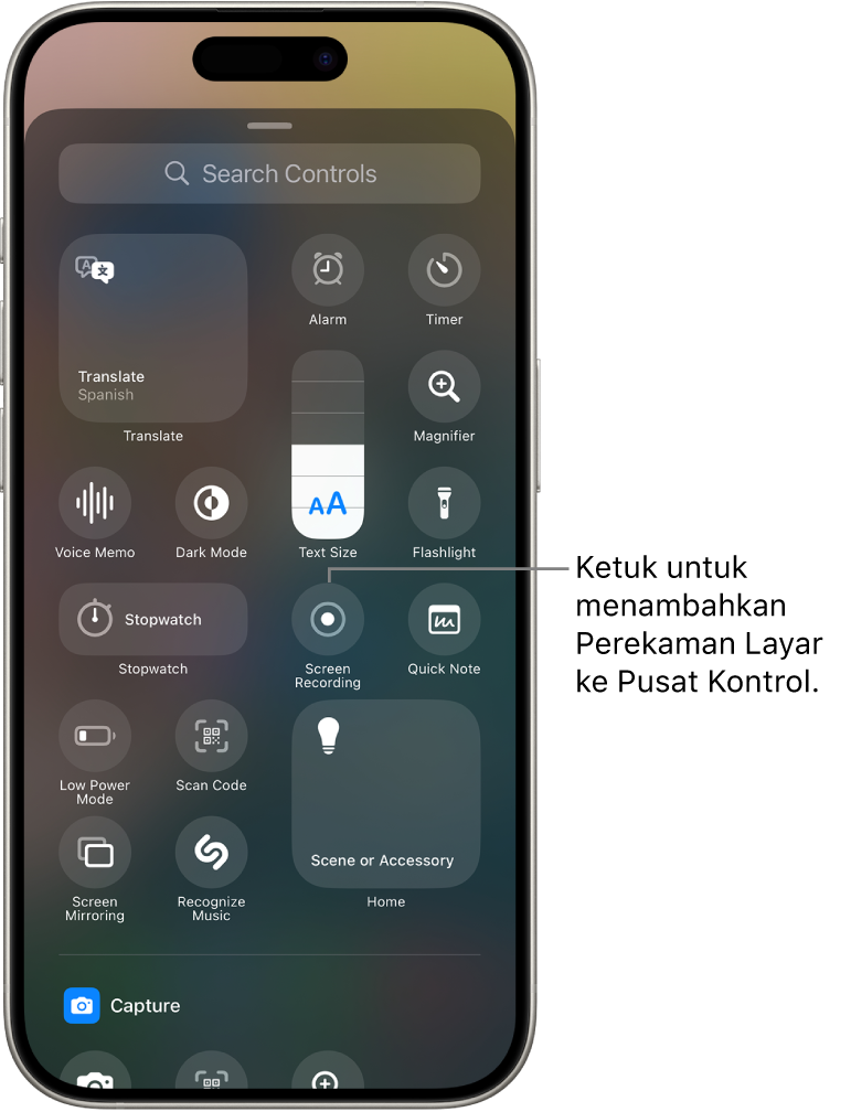 Mengambil rekaman layar di iPhone - Apple Support (ID)