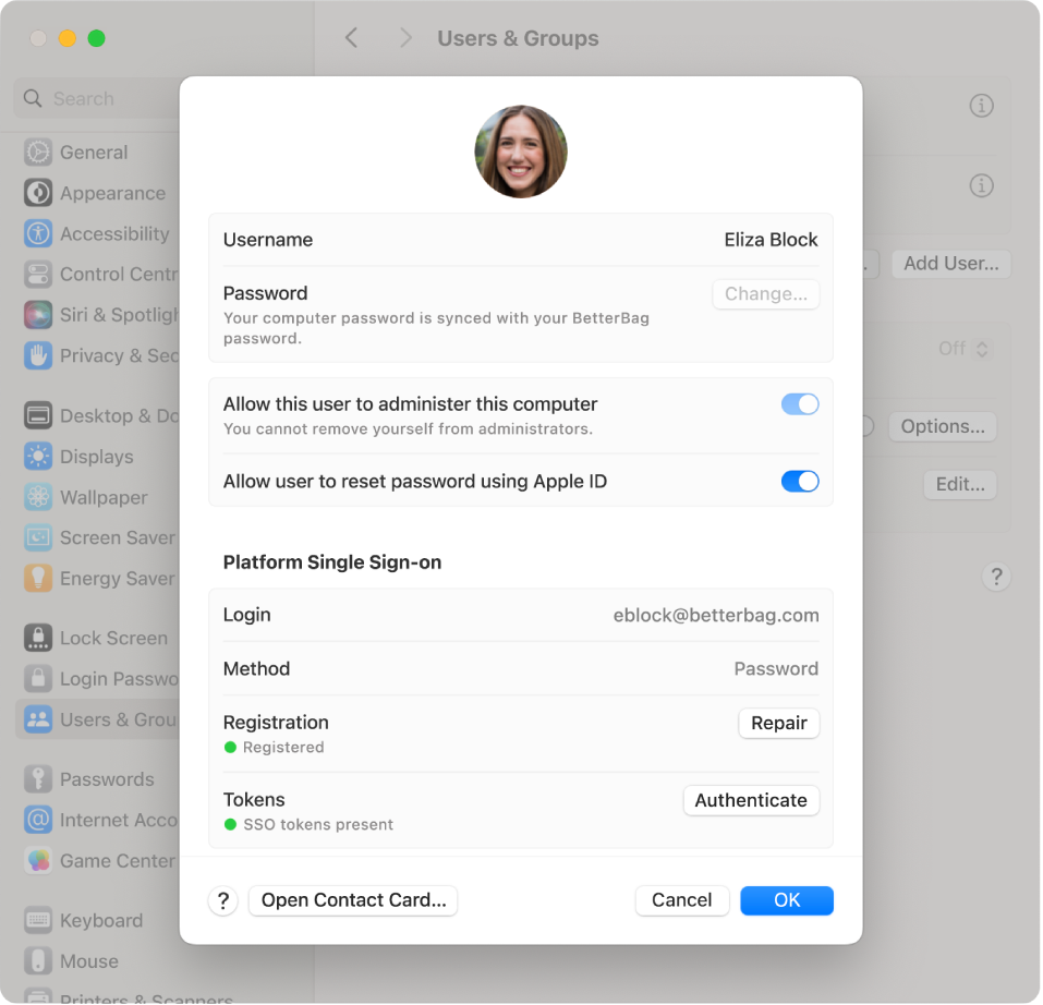 Platform Single Sign-on for macOS – Apple Support (AU)