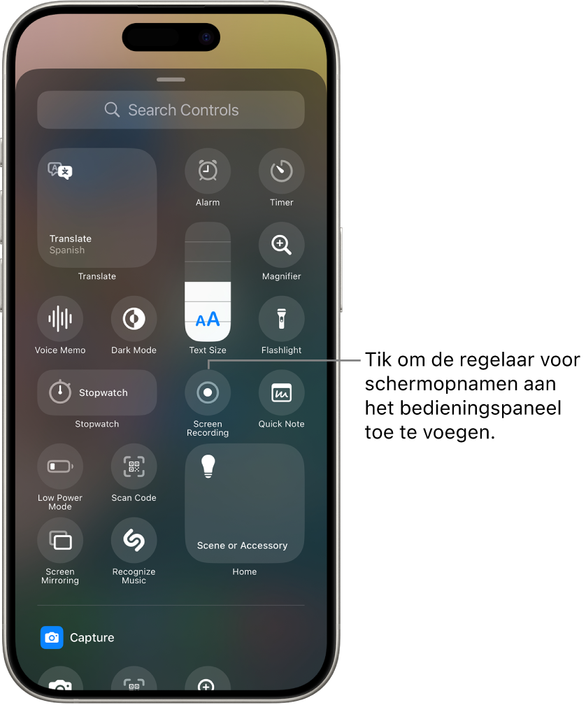 Een schermopname maken op de iPhone - Apple Support (NL)