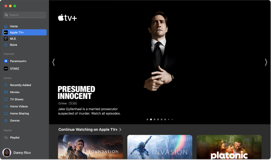 在 Mac 上的 Apple 视频 App 中观看 Apple TV+ - 官方 Apple 支持 (中国)