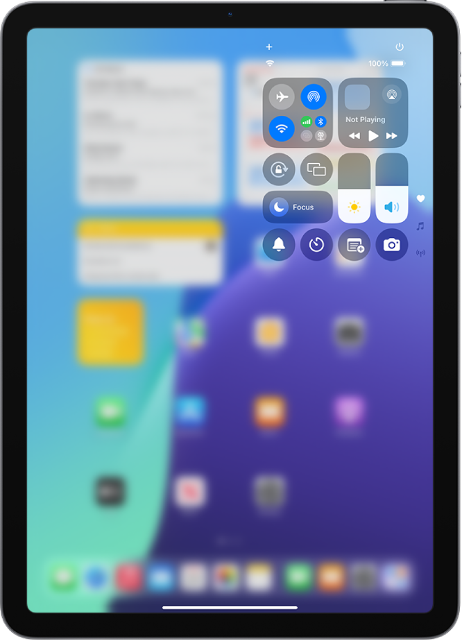 Use And Customize Control Center On IPad Apple Support UK Use And Customize Control Center On IPad Apple Support UK