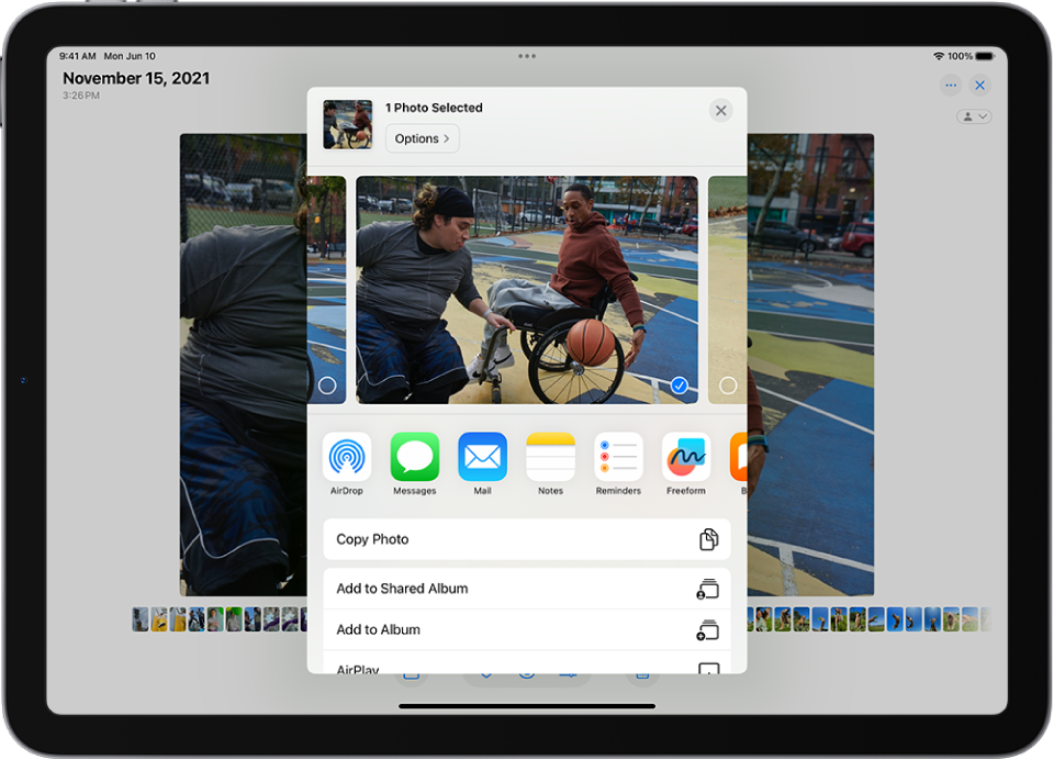 Compartilhe fotos e vídeos no iPad - Suporte da Apple (BR)