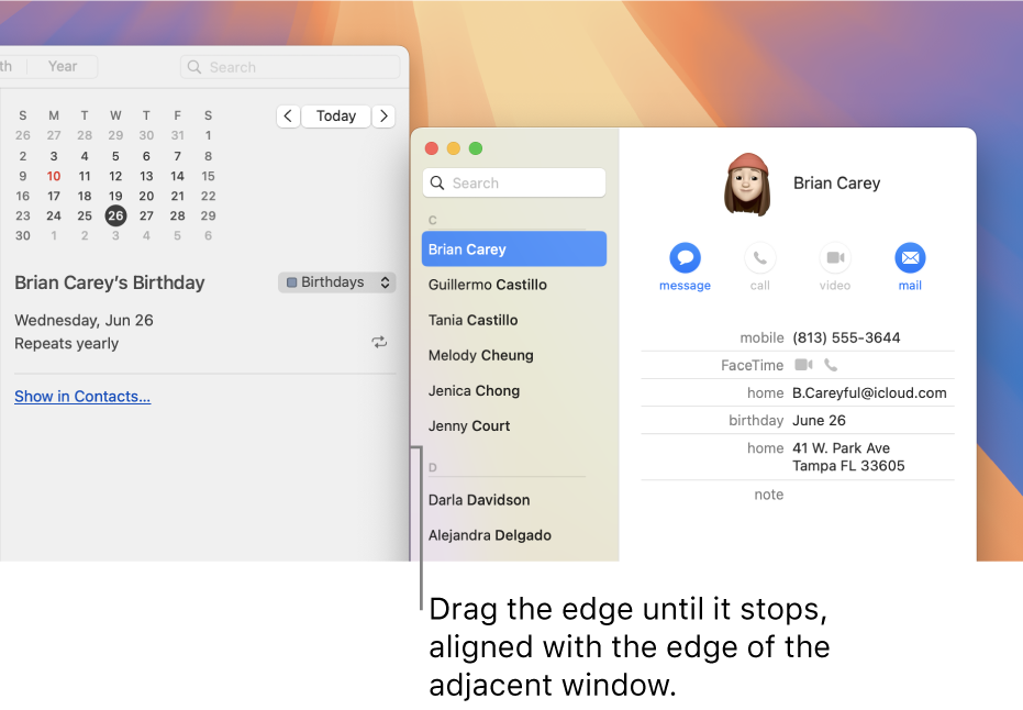 Move and arrange app windows on Mac - Apple പിന്തുണ (IN)