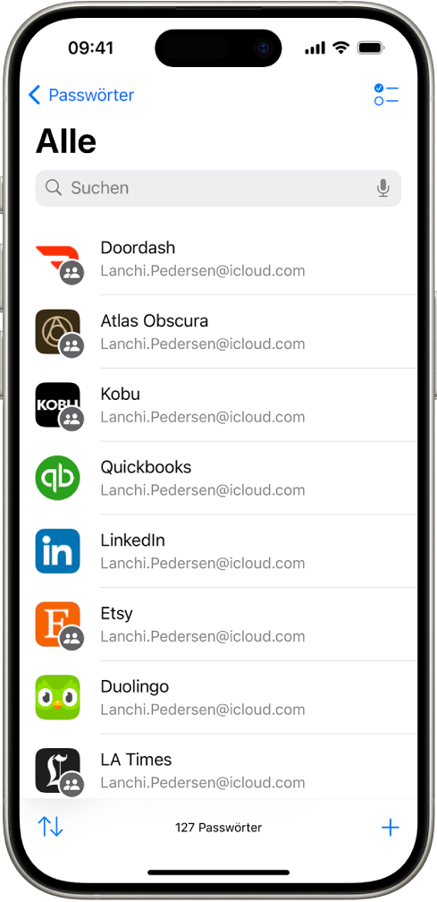Passwort für eine Website oder App auf dem iPhone ändern - Apple Support (DE)