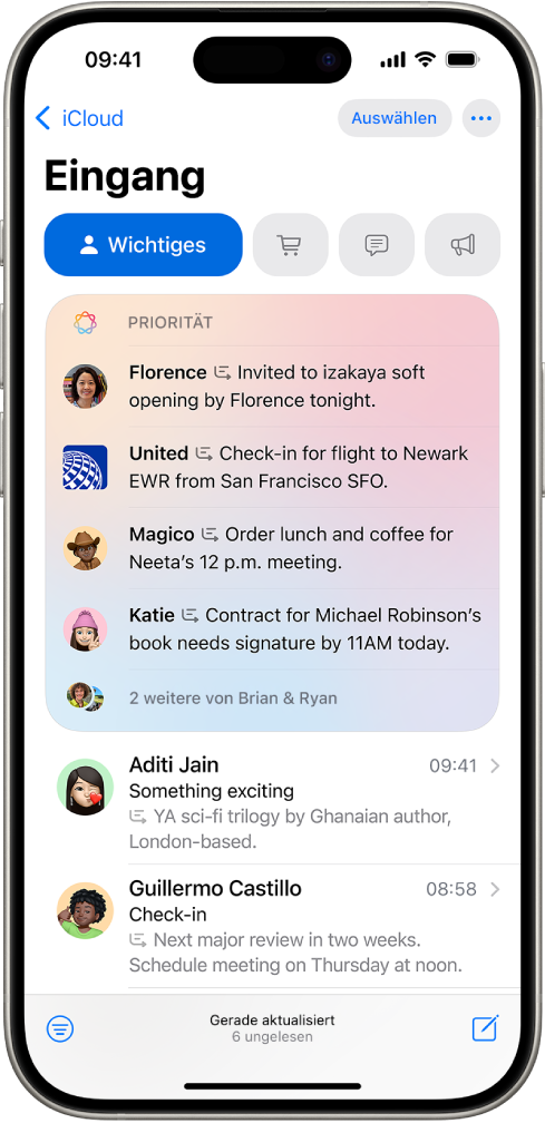 Apple Intelligence in der App „Mail“ auf dem iPhone verwenden - Apple ...