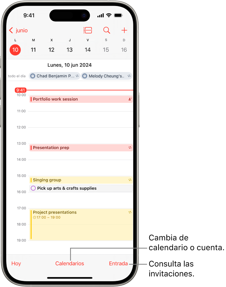 Crear y editar eventos en Calendario en el iPhone - Soporte técnico de ...