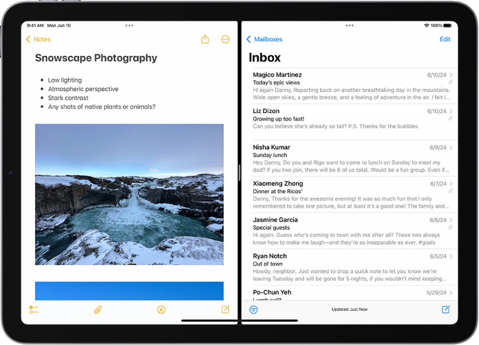 Open two apps in Split View on iPad – Apple Support (UK)