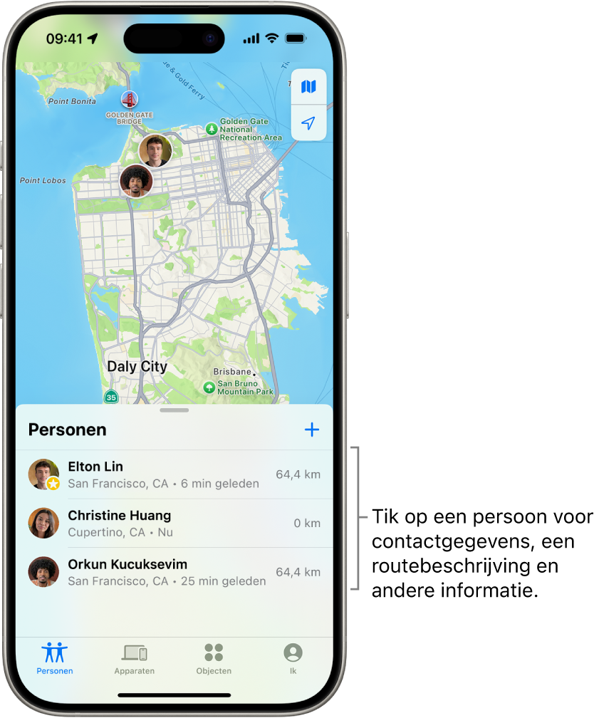 Je locatie delen in Zoek mijn op de iPhone - Apple Support (NL)