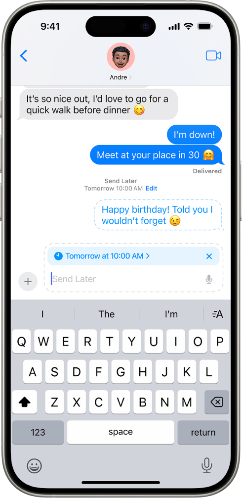 Schedule a text message on iPhone to send later - Apple Support (OM)